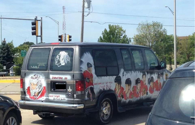 Chicago Blackhawks Immortalized in Van Mural